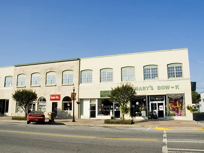 Main Street magic happens here, where storefronts tell stories and every window holds small-town dreams.