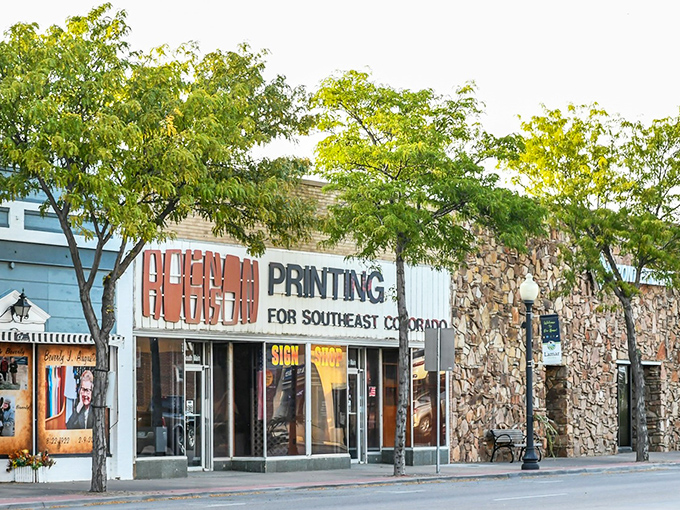 Main Street charm meets prairie practicality in Lamar's historic downtown district.
