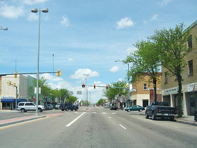 Main Street Lamar stretches wide and welcoming, where every storefront tells a story of small-town resilience.