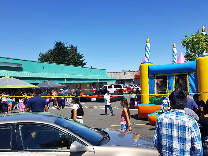 The green-roofed treasure trove of Lancaster Flea Market, where bounce houses and bargains create the perfect weekend adventure.
