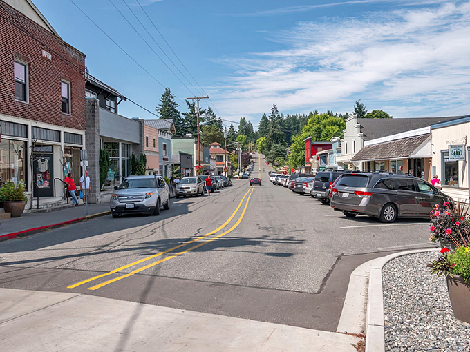 Main Street Langley stretches like a Norman Rockwell painting come to life, complete with unhurried charm.