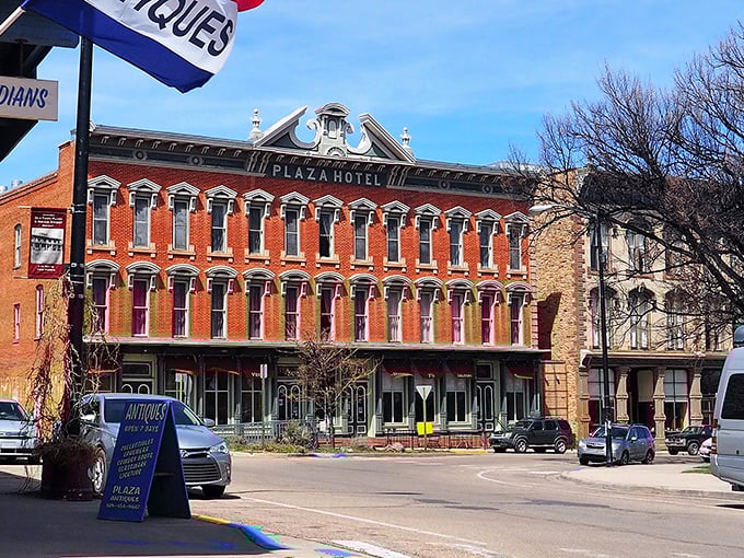 Historic charm meets wallet-friendly prices! The majestic Plaza Hotel stands like a Victorian time capsule where your dining dollars stretch further than your grandmother's homemade tortillas.