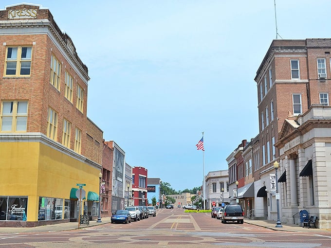 Main Street magic happens when historic brick buildings line up like old friends sharing stories.