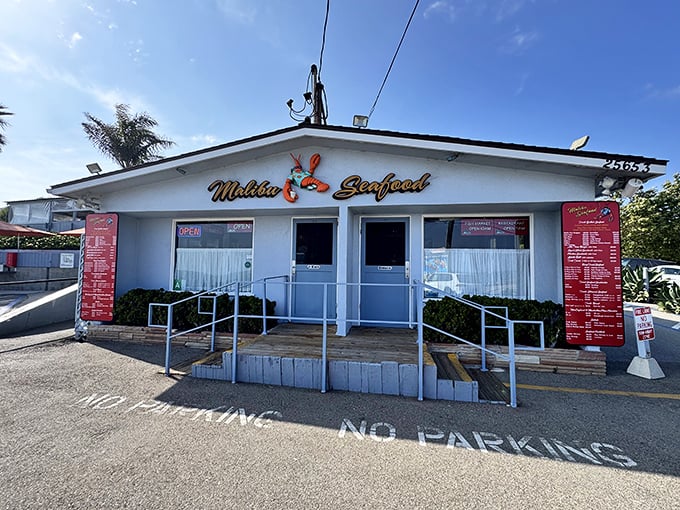 That unassuming blue shack holds more seafood magic than a Disney movie - Pacific Coast Highway's best-kept secret.