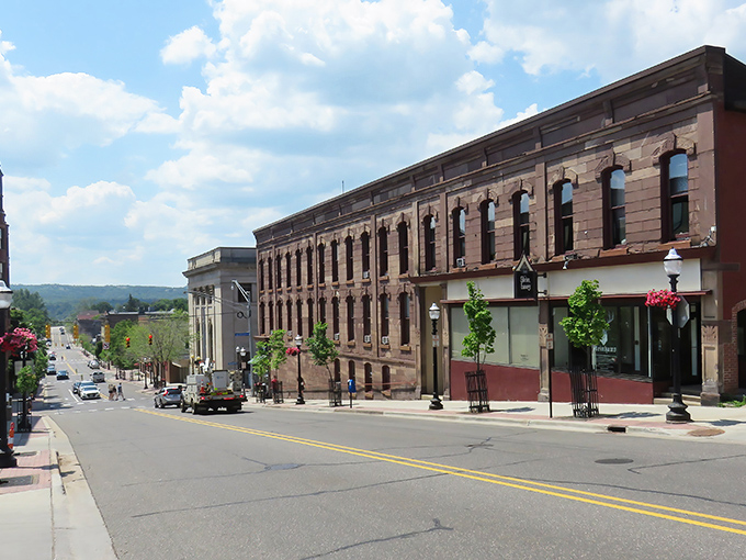 Marquette's historic downtown looks like a movie set where time decided to take a leisurely coffee break.