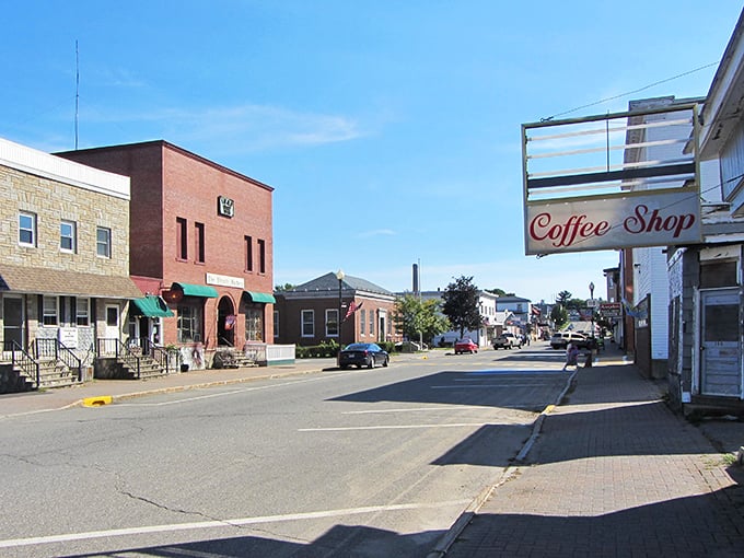 Millinocket's Main Street has that Norman Rockwell charm with a coffee shop that probably knows your order before you do.