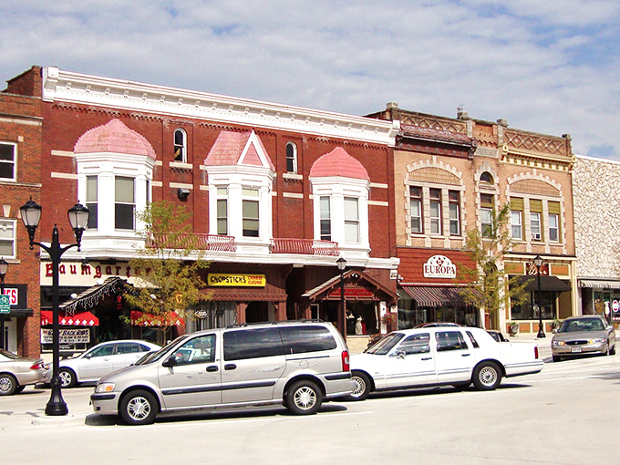 Monroe's historic downtown square looks like it jumped straight out of a Norman Rockwell painting, complete with classic red brick charm.
