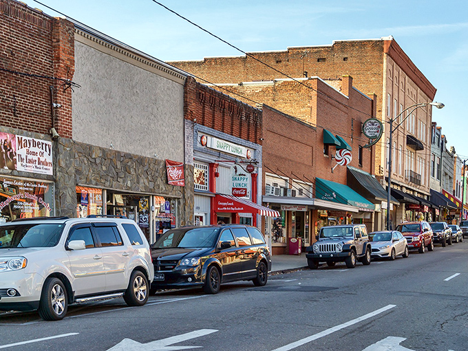 Main Street magic happens here, where brick buildings whisper stories of simpler times. 