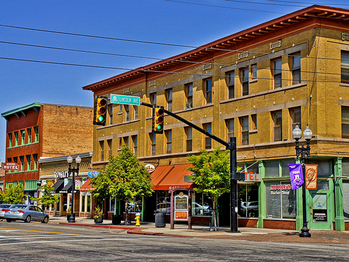Historic downtown Ogden showcases charming brick buildings, offering affordable small-town living with big character.