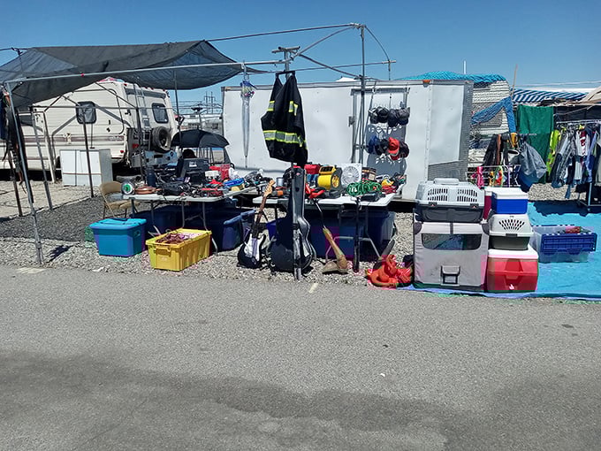 Treasure hunting paradise spreads before you like a colorful outdoor department store waiting to be explored.