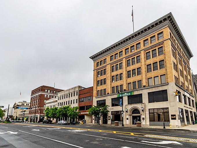 Downtown Pittsfield stands proud with its historic buildings, like a time capsule where rushing isn't on the daily menu.
