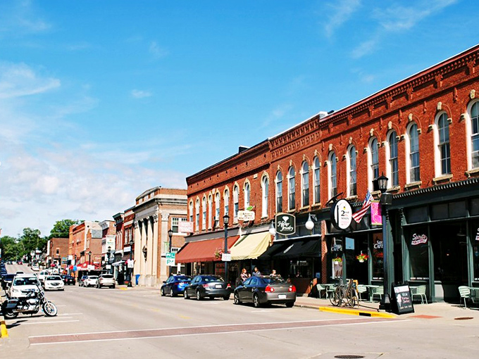 Platteville's magnificent brick facades remind you why they don't build downtowns like this anymore.