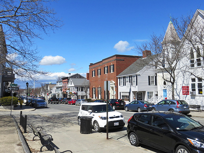 Plymouth's historic downtown still looks like the Pilgrims might stroll by any minute for coffee.