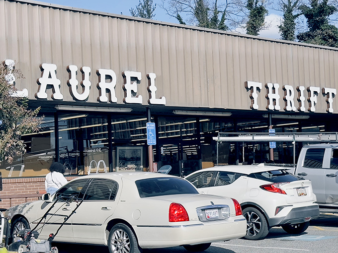 Prime Thrift's bold storefront promises treasure hunting adventures that would make any bargain seeker's heart skip a beat.