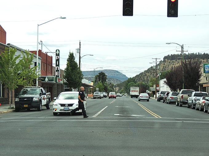 Main Street Prineville stretches ahead like a scene from every Western movie you've ever loved.
