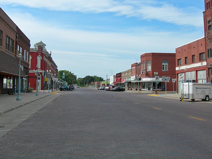 Red Cloud's main street stretches like a perfectly preserved movie set from America's golden age.