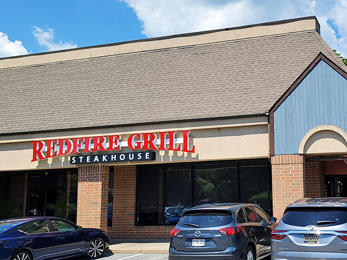 RedFire Grill's brick exterior promises what lies within&mdash;a temple to perfectly charred steaks where flavor is king.