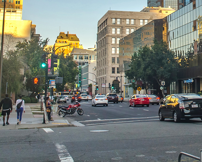 Downtown Sacramento glows at sunset, where historic buildings and modern life blend into California's most underrated capital city vibe.