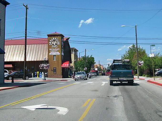 Downtown Sandpoint welcomes visitors with its charming storefronts and mountain backdrop &ndash; small-town Idaho at its finest.
