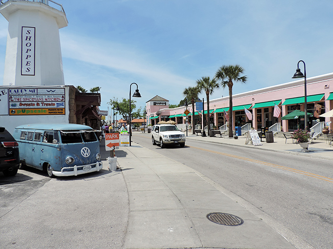 Classic VW van meets Greek heritage - Tarpon Springs' sponge docks blend Old World charm with Florida sunshine perfectly.