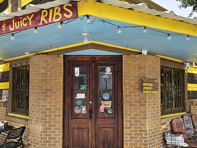 The Joint's yellow-striped exterior isn't subtle, but neither is their commitment to "Hot & Juicy Ribs" &ndash; a promise they deliver on spectacularly.