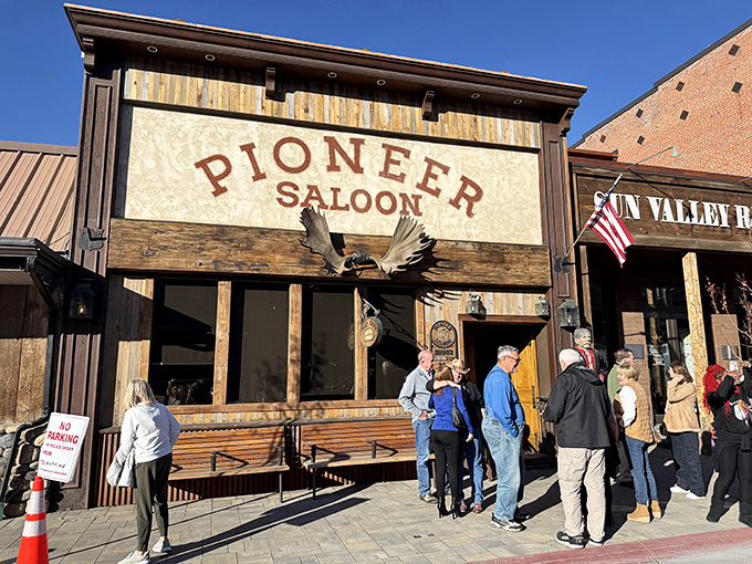 The Pioneer Saloon stands proud like John Wayne's favorite hangout, complete with Western charm and modern-day deliciousness. 