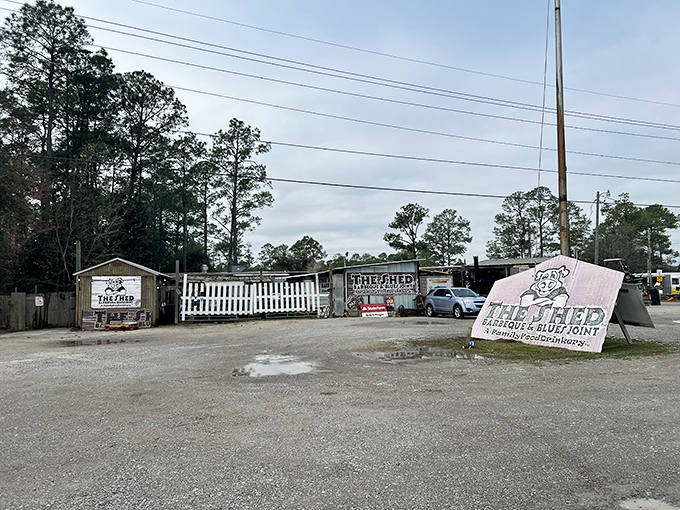Sometimes the best barbecue joints look like they were assembled from spare parts and pure determination.