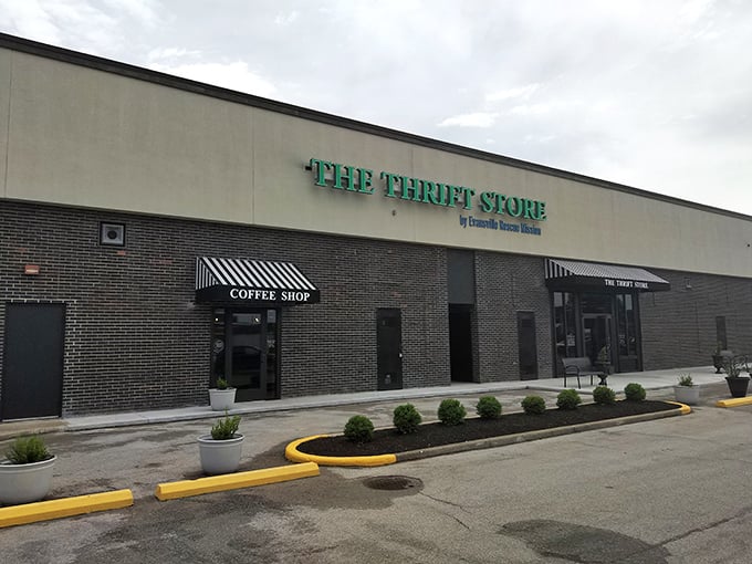 The Thrift Store's sleek exterior promises treasure hunting adventures that would make any bargain hunter's heart skip a beat.