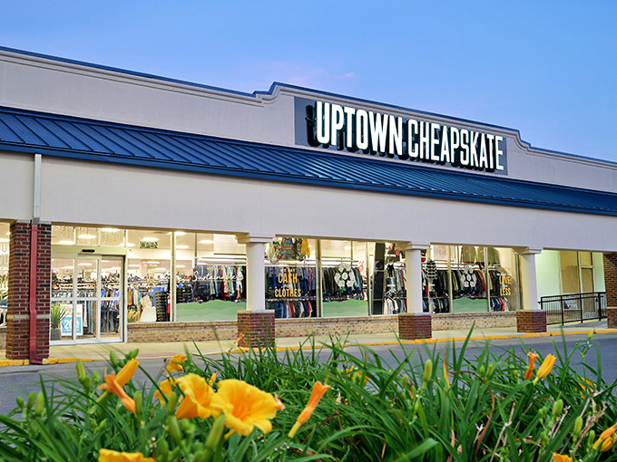Blue roof, yellow flowers, and bargains galore. This isn't your grandma's thrift shop&mdash;it's where style meets savings.