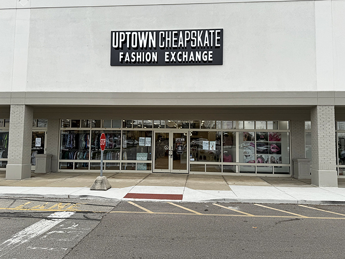 Clean, bright storefronts like this prove thrift shopping has officially entered the modern age. 