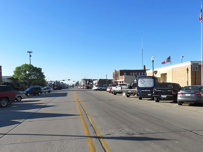 Look closely and you'll spot the heart of Valentine - wide streets perfect for a leisurely stroll through cowboy country.