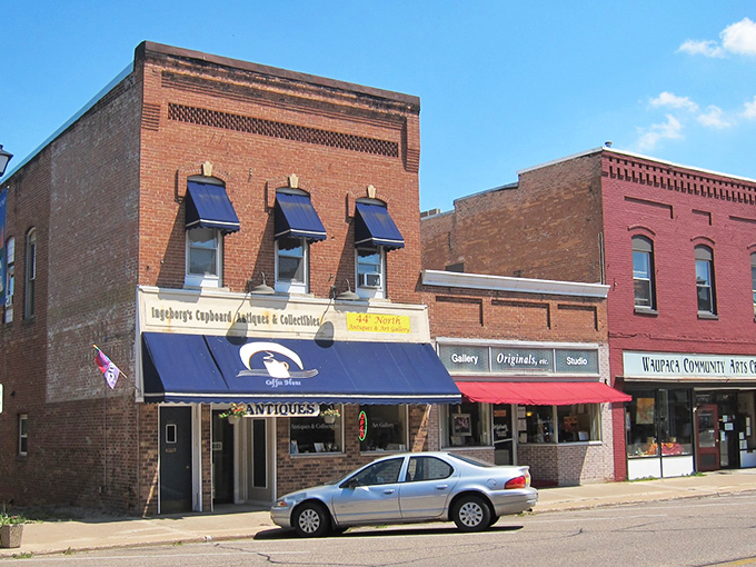 Waupaca's historic downtown looks like a movie set where neighbors still greet you by name.