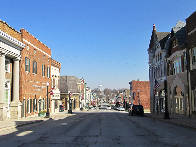 Main Street stretches like a Norman Rockwell painting, where every storefront whispers tales of affordable living.
