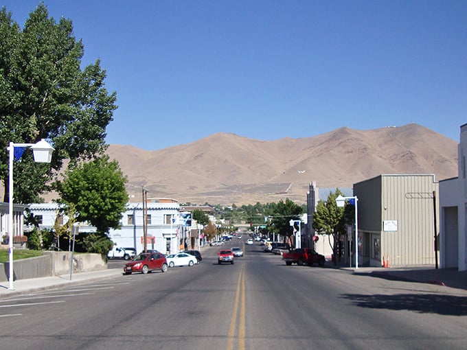 Downtown Winnemucca stretches beneath big mountain views, where main street prices haven't forgotten regular folks exist.