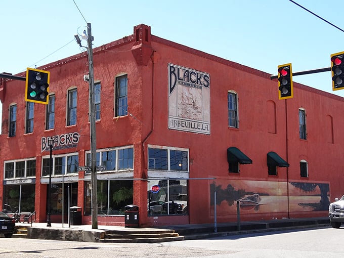 Black's Oyster Bar stands as a brick sentinel of flavor in Abbeville, where seafood traditions remain deliciously unchanged.