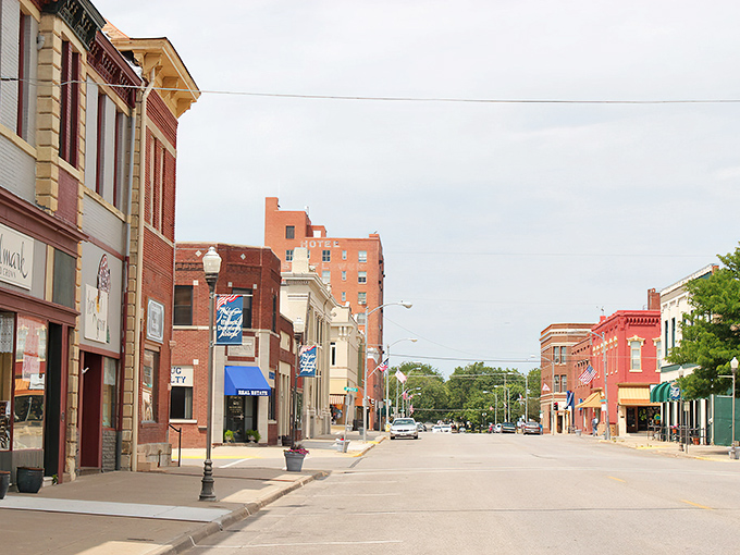 Main Street Abilene feels frozen in time, where every storefront whispers tales of cowboys and cattle drives.