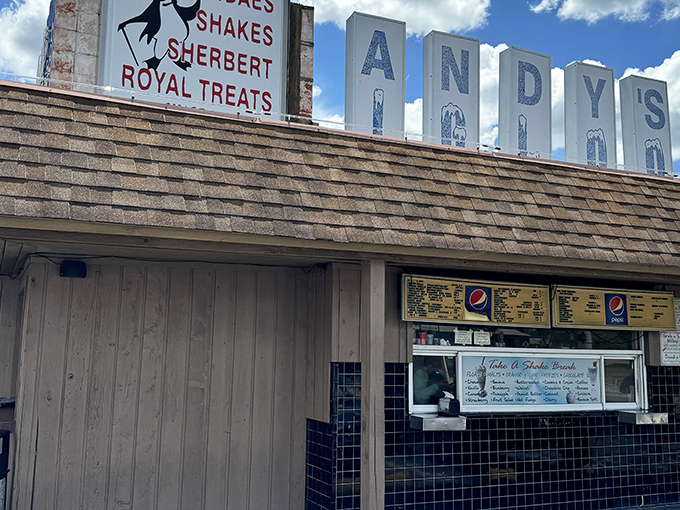 Sometimes the best treasures hide behind the simplest facades, promising scoops of pure nostalgia inside.