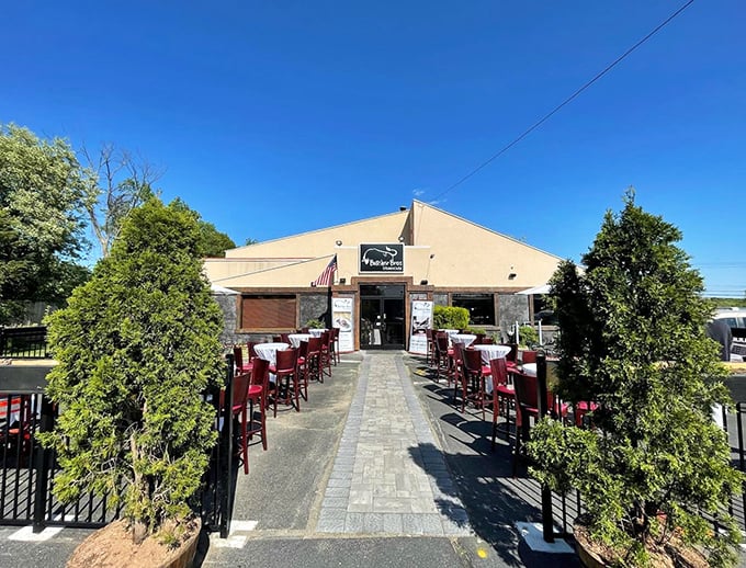 When your restaurant looks this inviting, you know the steaks inside are worth the visit.