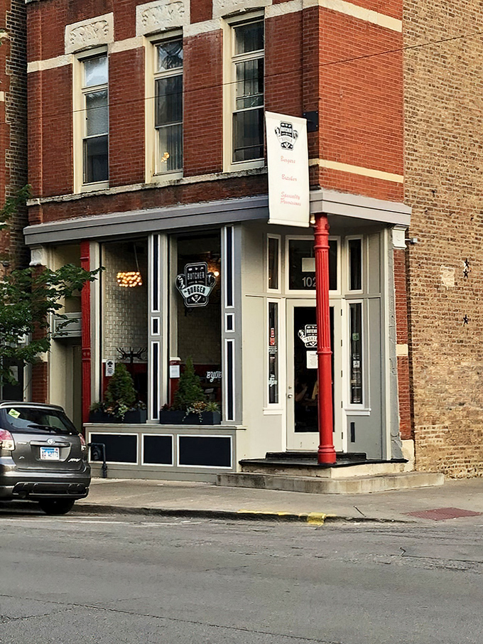 Step into burger heaven! Butcher & The Burger's inviting entrance promises custom-crafted patties that would make even the most dedicated food critic weak at the knees.