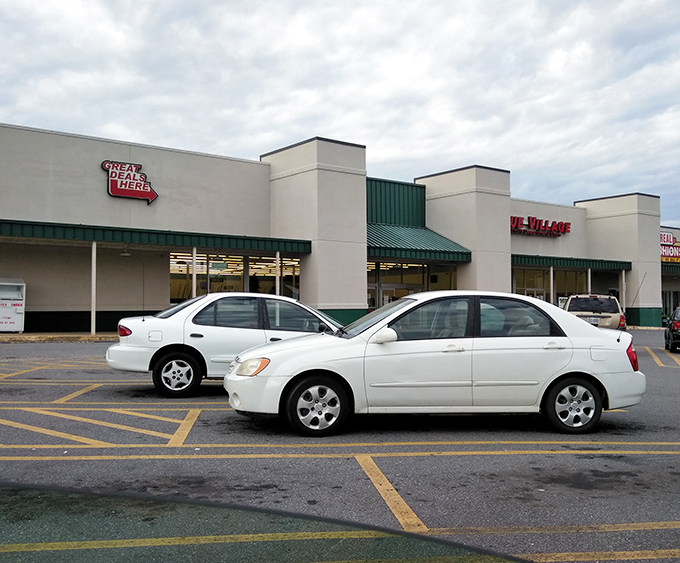 "Great Deals Here" isn't just a sign—it's a guarantee. This unassuming storefront hides a wonderland of bargains waiting to be discovered.