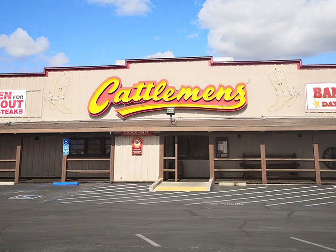 Perfectly grilled steak at Cattlemen's &ndash; where the char marks are as beautiful as a California sunset.