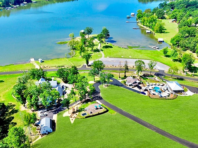 Lakeside living in Cedar Bluff means your biggest decision is which fishing spot offers the best sunset views.