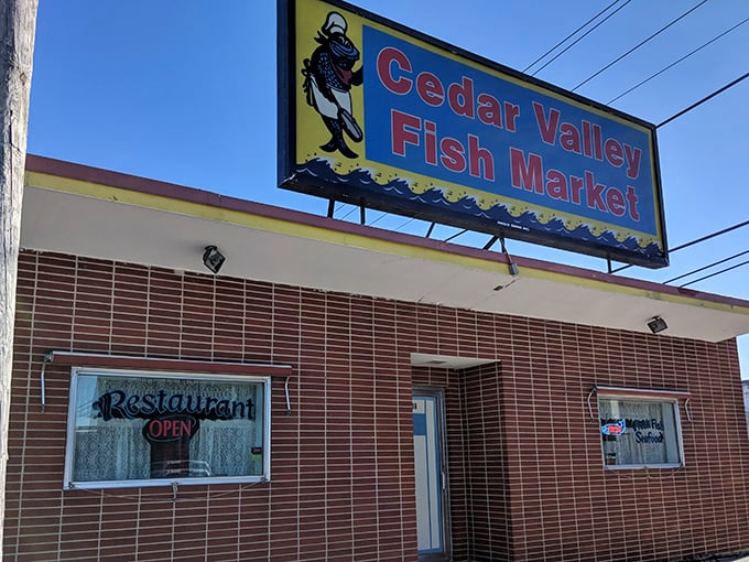 "Restaurant Open" - two magic words that lead to seafood happiness at this Waterloo neighborhood gem.