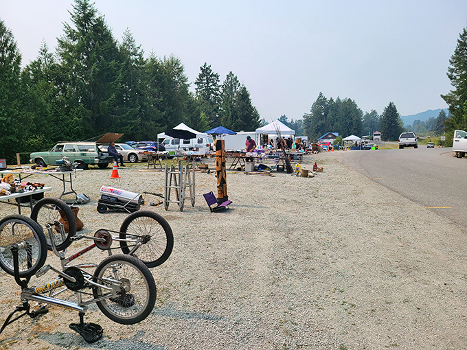 Where bicycles and dreams find second chances, proving one person's clutter becomes another's treasure.