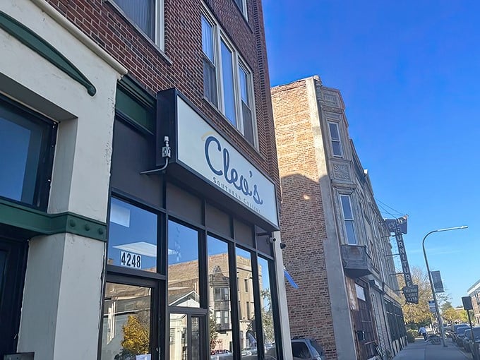 Brick, glass, and culinary magic &ndash; Cleo's modest exterior hides Chicago's soul food treasure that locals hope you never discover.