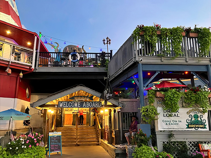 Welcome aboard this landlocked vessel where the only thing missing is the ocean breeze and seasickness.