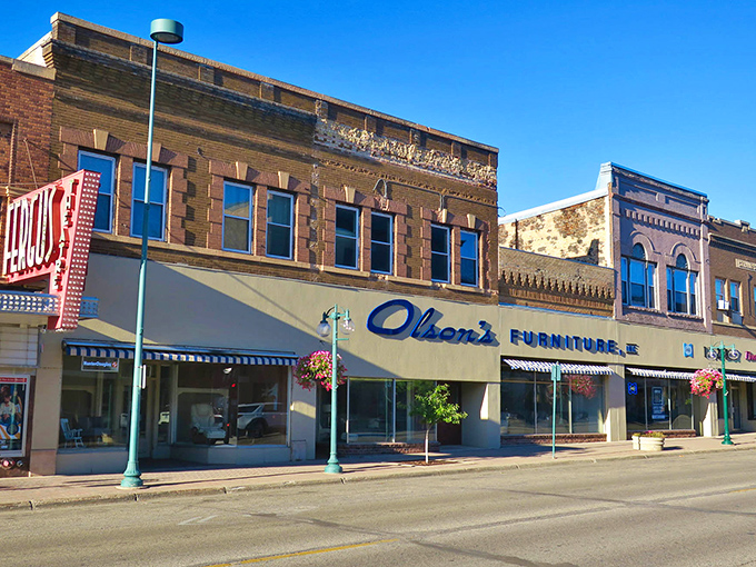 Historic storefronts whisper tales of simpler times when quality mattered more than flashy facades and neighbors still waved.