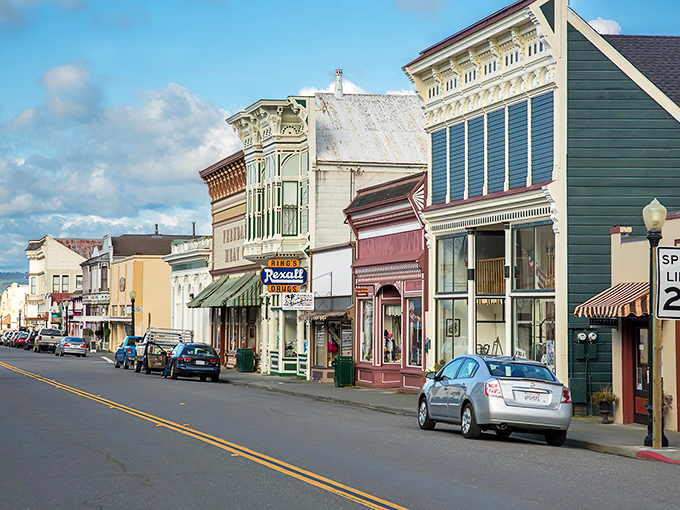 Main Street Ferndale feels like stepping into a perfectly preserved 1800s movie set.