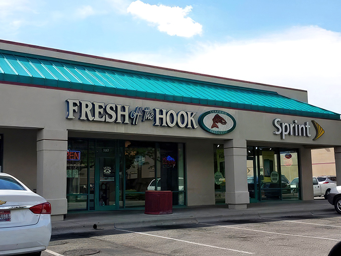 Tucked into this unassuming strip mall, Fresh Off The Hook proves great seafood can swim upstream to landlocked Idaho.