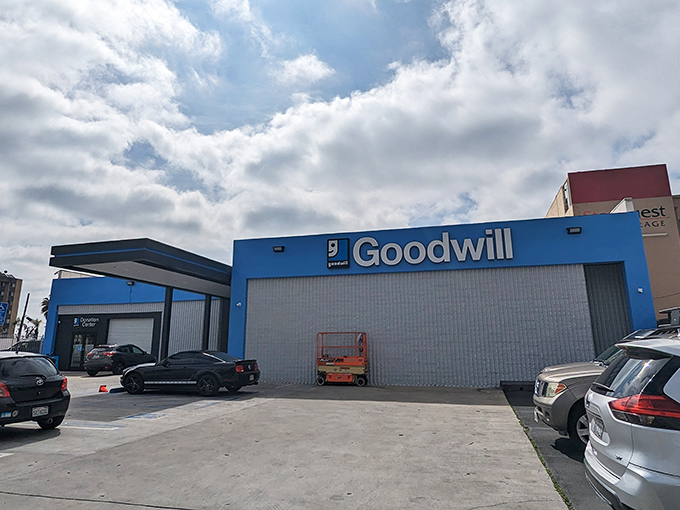 Like a warehouse of possibilities, this Goodwill location stretches wide with bargains waiting around every corner.
